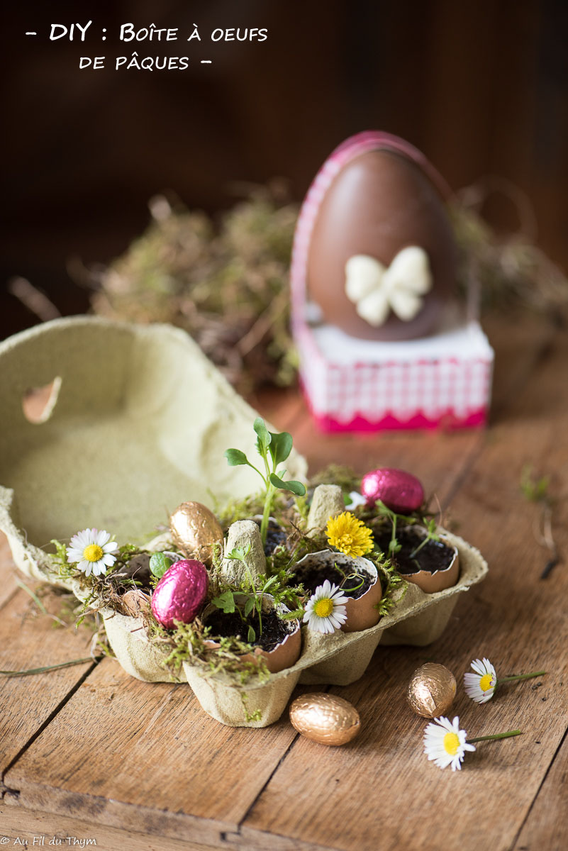 DIY - Boîte à œufs de pâques - Au Fil du Thym